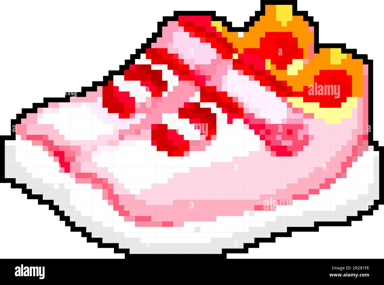 foot kid shoes game pixel art vector illustration Stock Vector Image ...