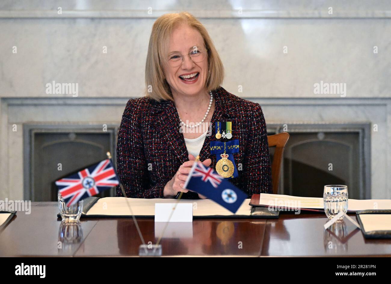 The Governor of Queensland, Dr Jeannette Young, is seen during a ...