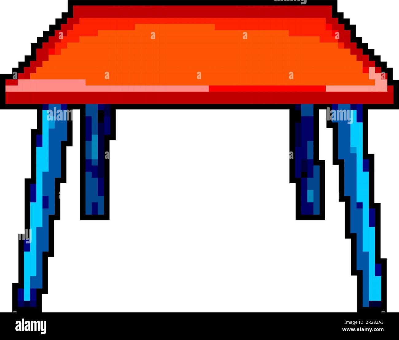 school kid table game pixel art vector illustration Stock Vector Image ...