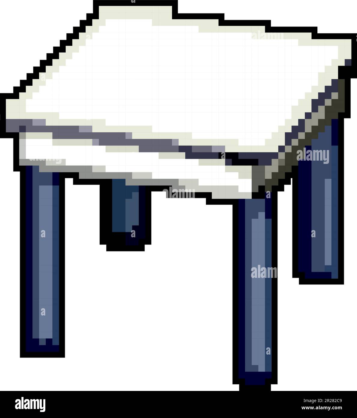 home kid table game pixel art vector illustration Stock Vector Image ...