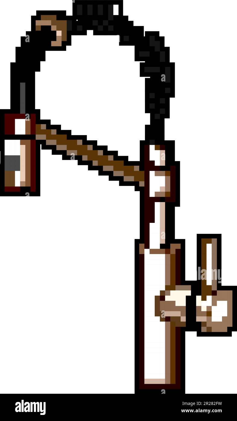 plumbing kitchen faucet game pixel art vector illustration Stock Vector ...