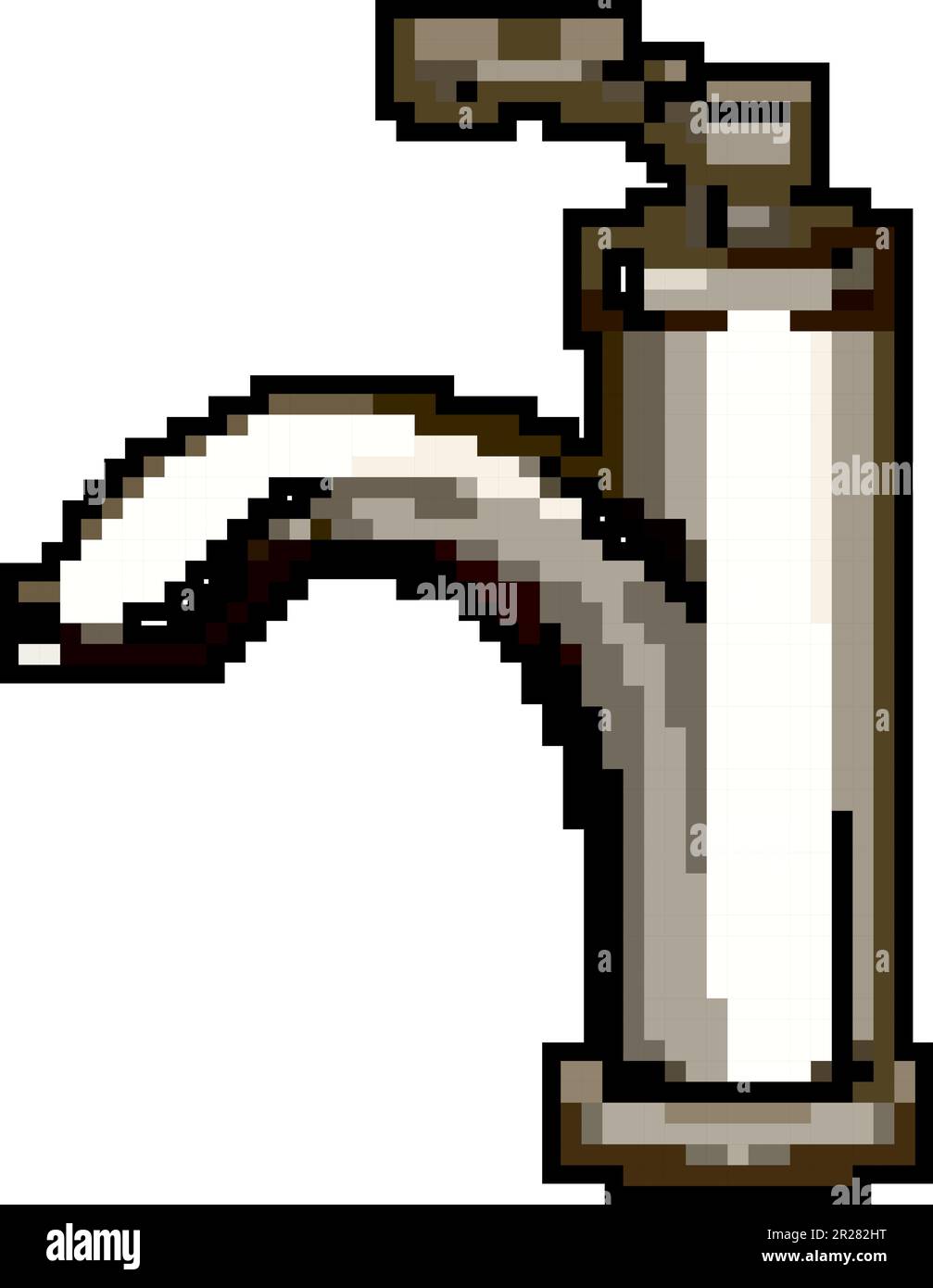 flow kitchen faucet game pixel art vector illustration Stock Vector ...