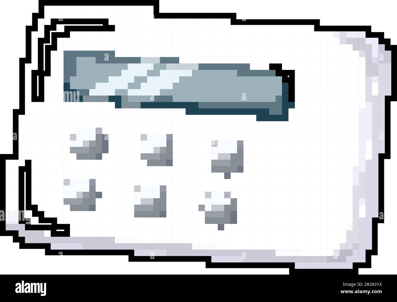 digital kitchen timer clock game pixel art vector illustration Stock ...