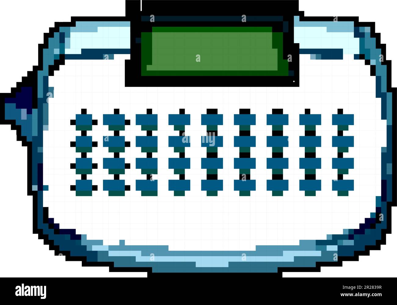 industry label printer game pixel art vector illustration Stock Vector ...