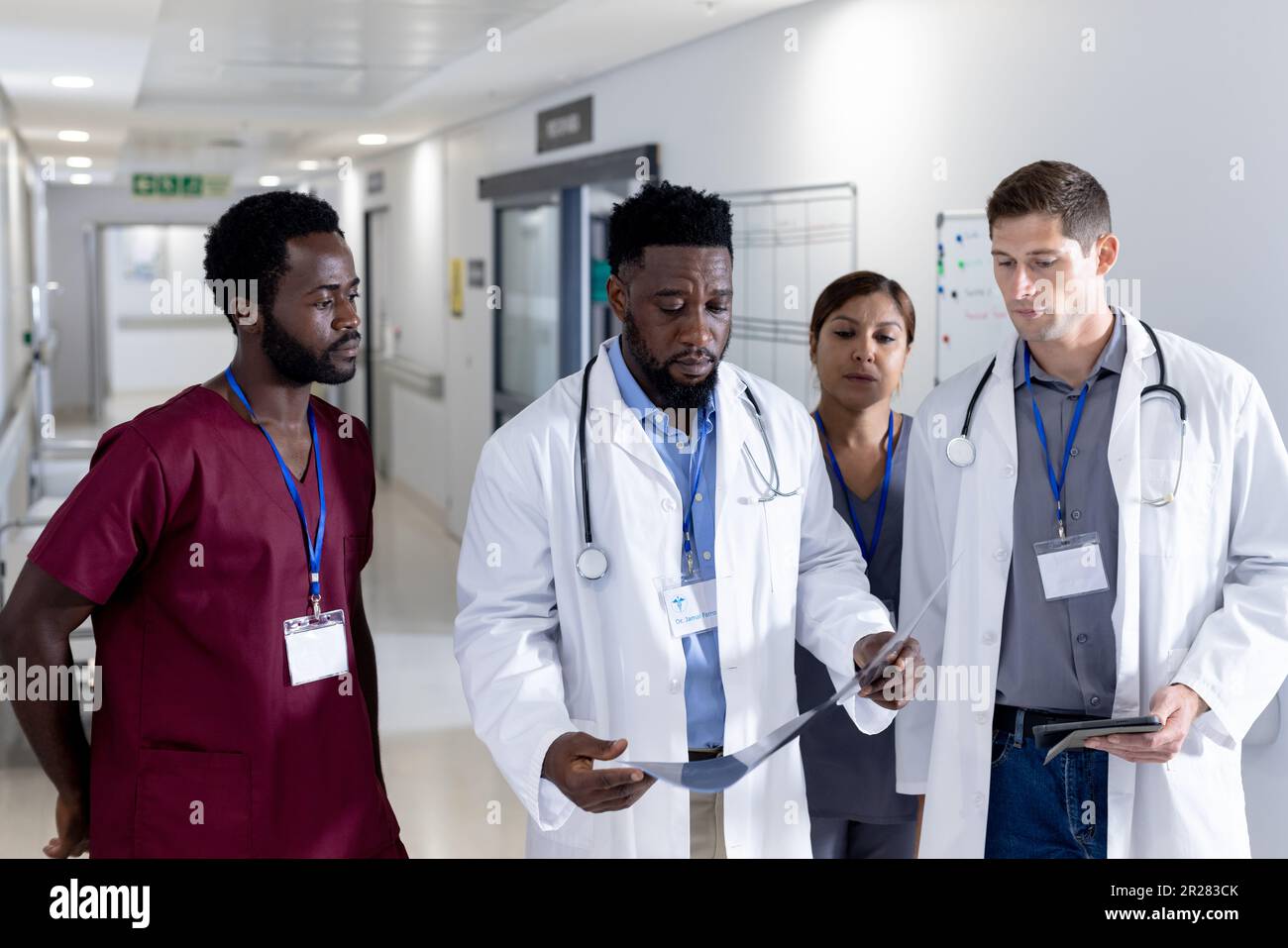 Female medical professional inspecting hi-res stock photography and ...