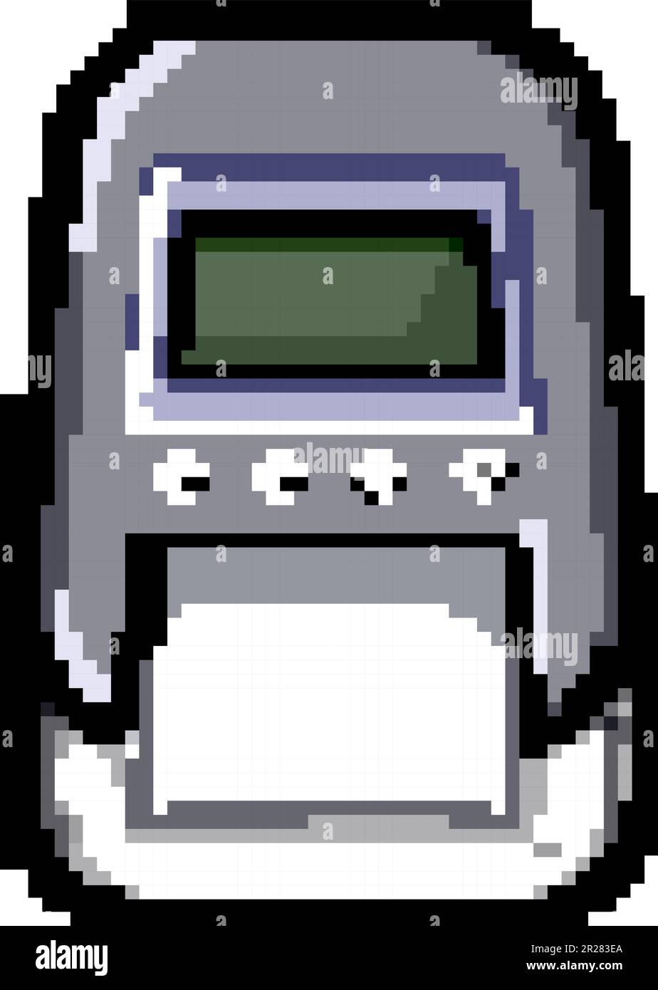 press label printer game pixel art vector illustration Stock Vector ...