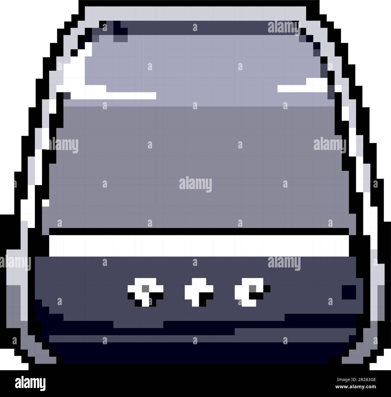 dtg label printer game pixel art vector illustration Stock Vector Image ...