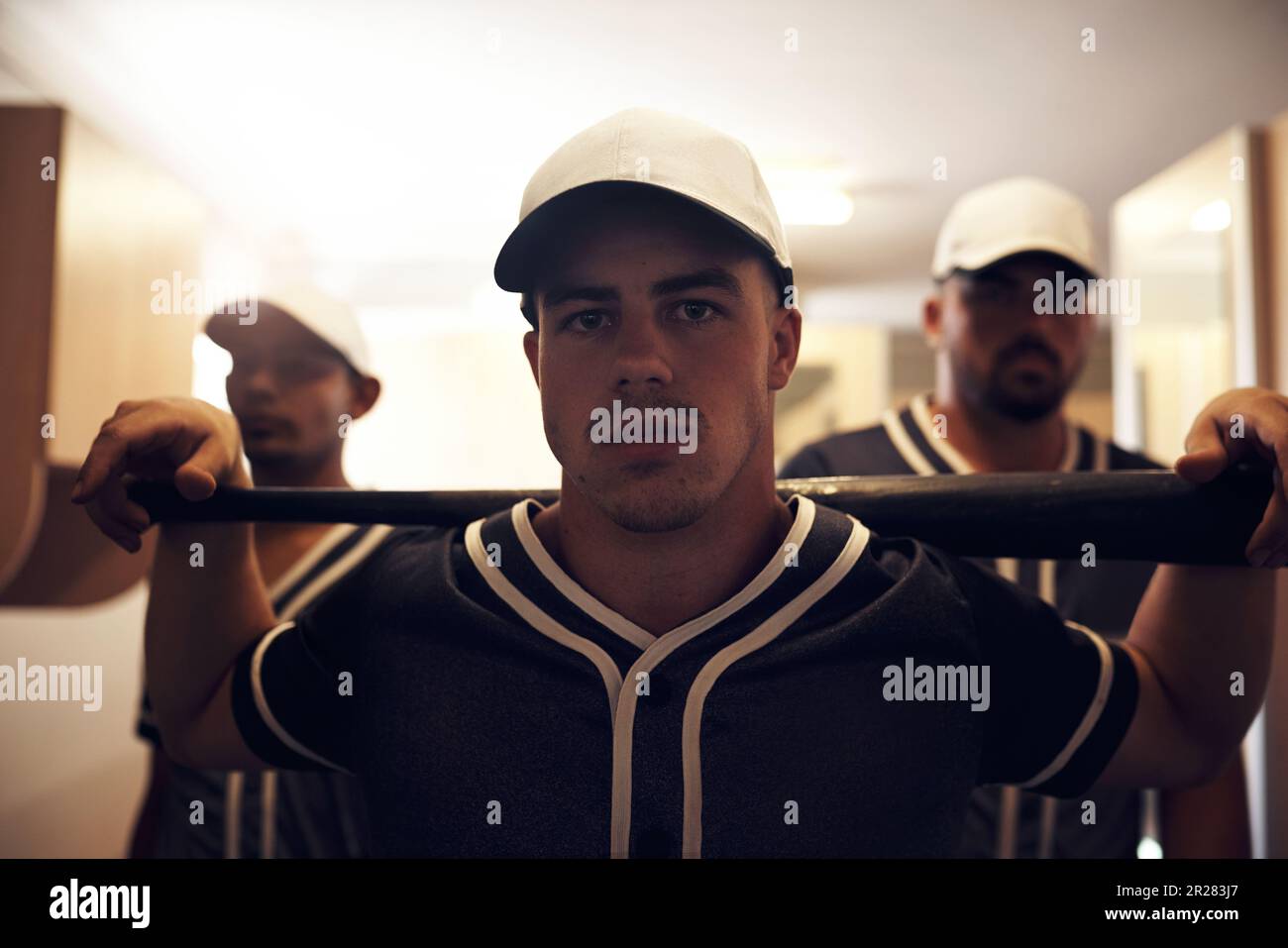 Dont mess with the best. a group of young men walking into a locker ...
