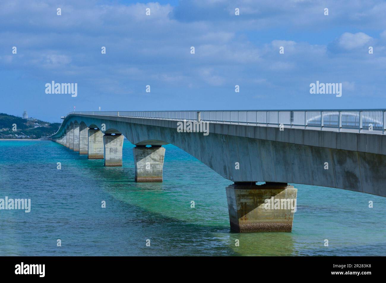 the Okinawa sea seen from Kouri Bridge Stock Photo - Alamy