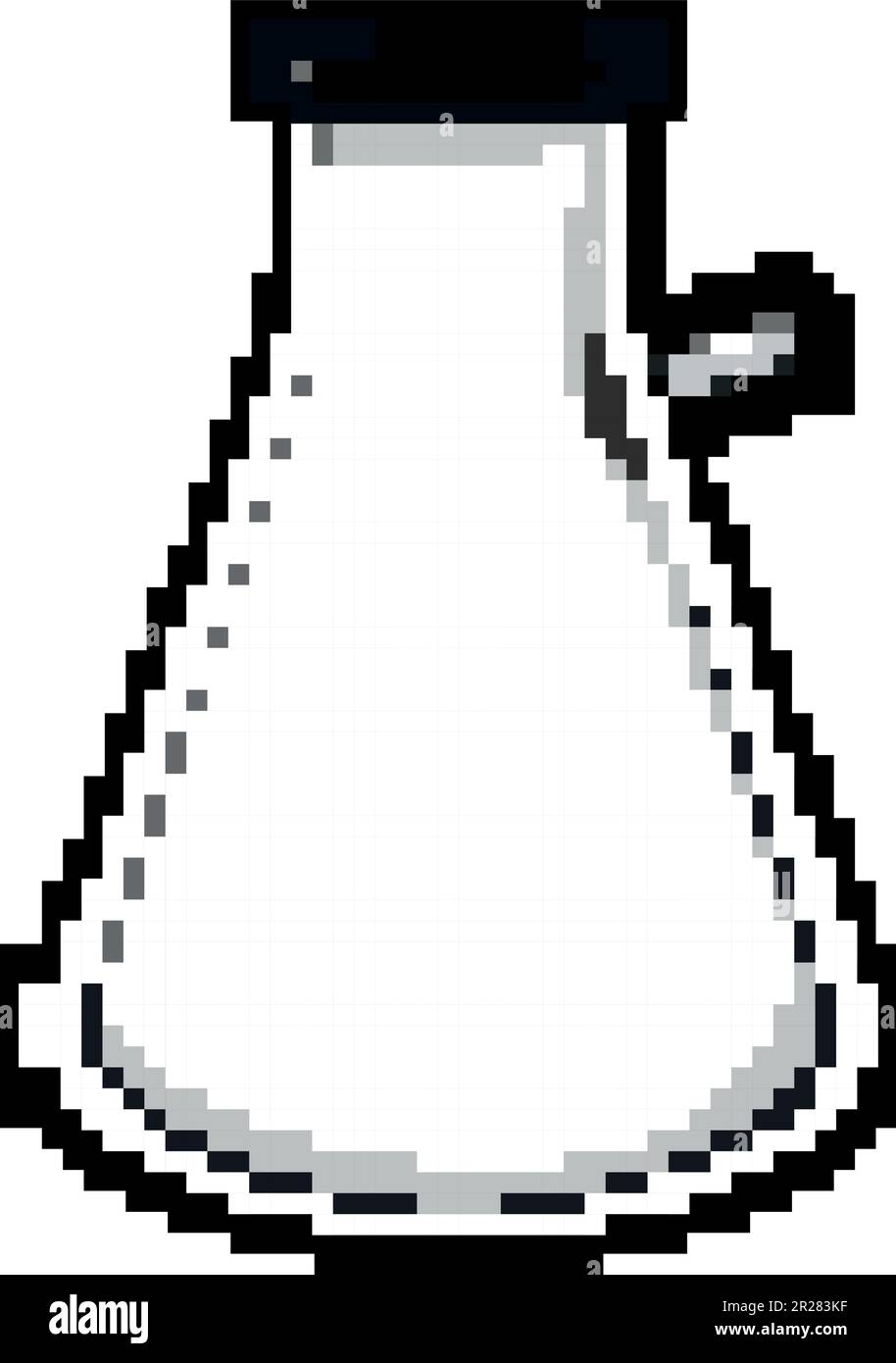 medicine laboratory glassware game pixel art vector illustration Stock ...