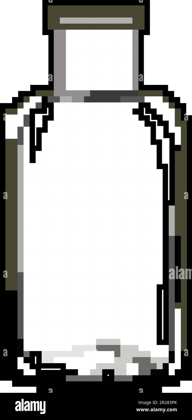 equipment laboratory glassware game pixel art vector illustration Stock ...