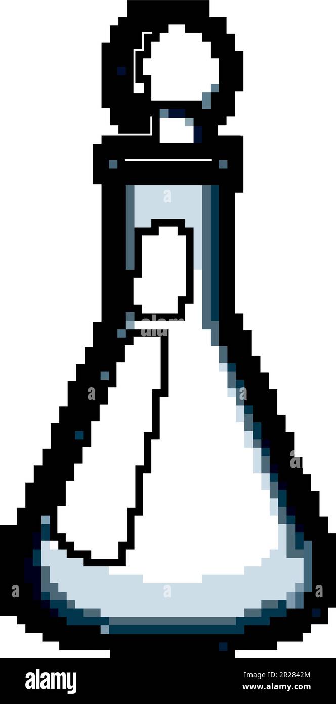 glass laboratory glassware game pixel art vector illustration Stock ...
