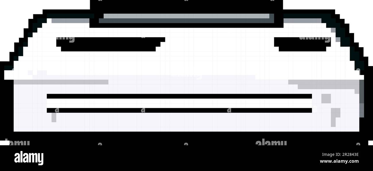 business laminator machine game pixel art vector illustration Stock ...