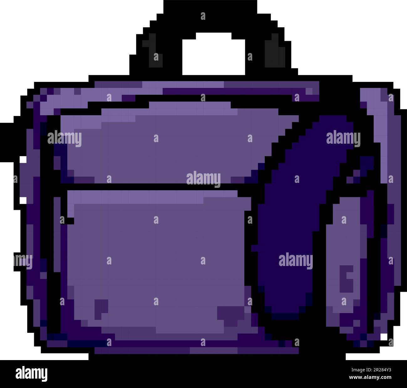 travel laptop bag game pixel art vector illustration Stock Vector Image ...