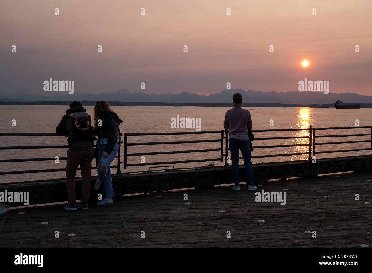 Seattle, USA. 17 May, 2023. Seattle’s air quality fell significantly as ...