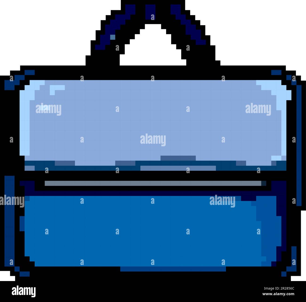 black laptop bag game pixel art vector illustration Stock Vector Image ...