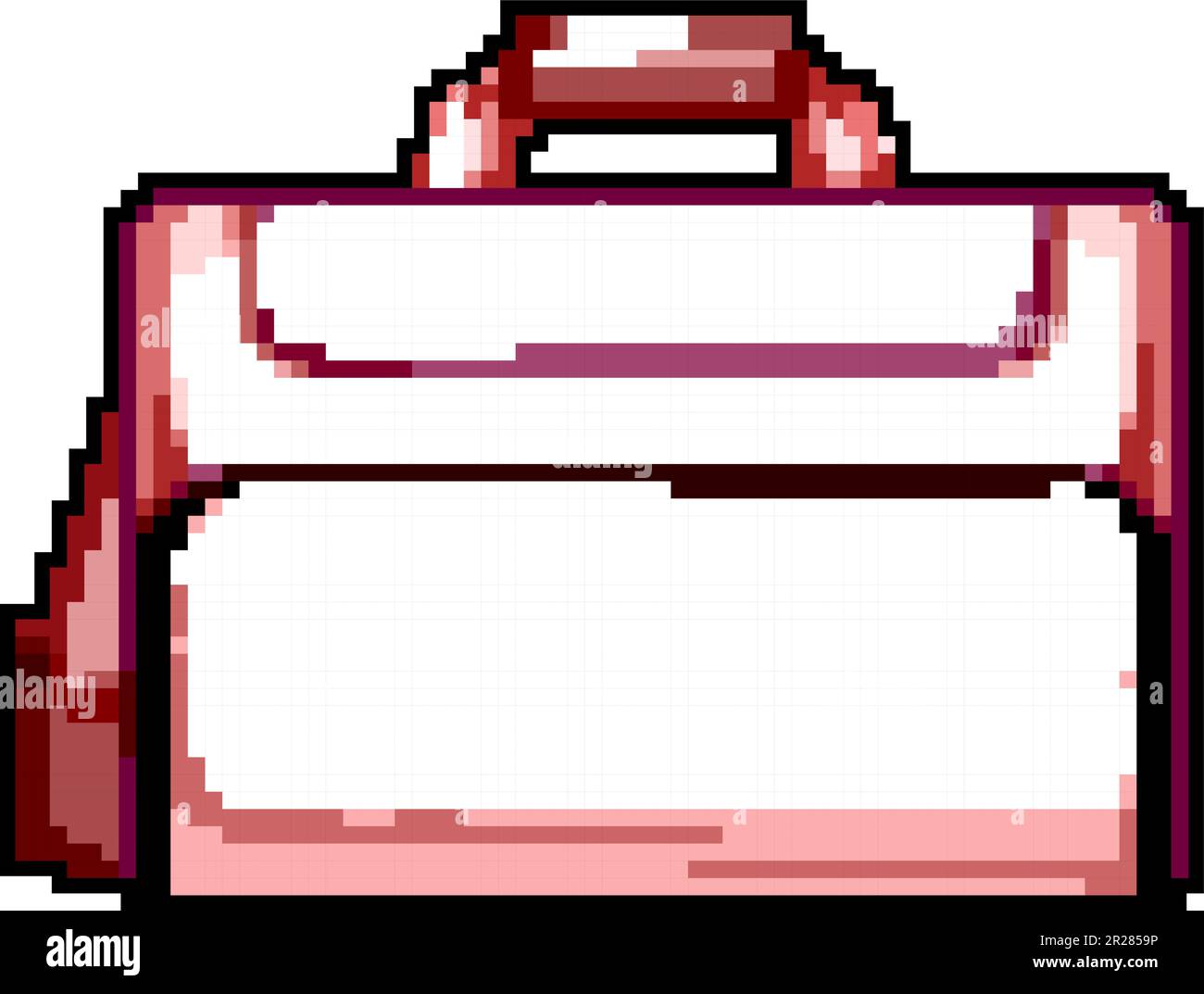 fashion laptop bag game pixel art vector illustration Stock Vector ...