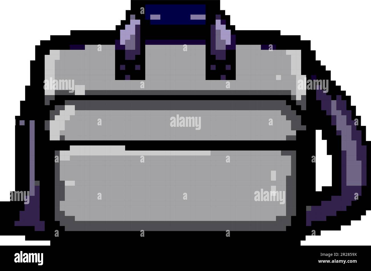 briefcase laptop bag game pixel art vector illustration Stock Vector ...