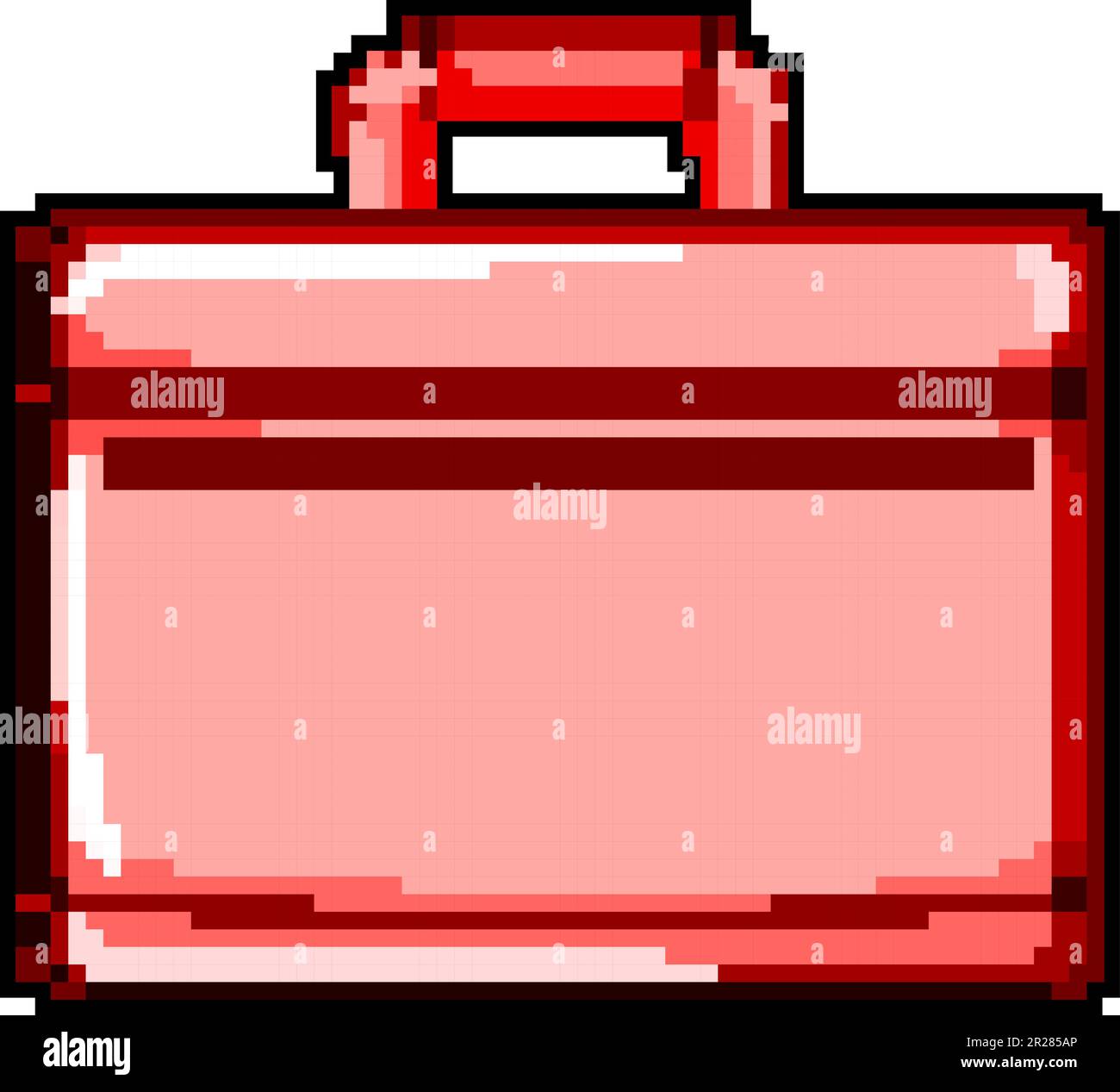 travel laptop bag game pixel art vector illustration Stock Vector Image ...