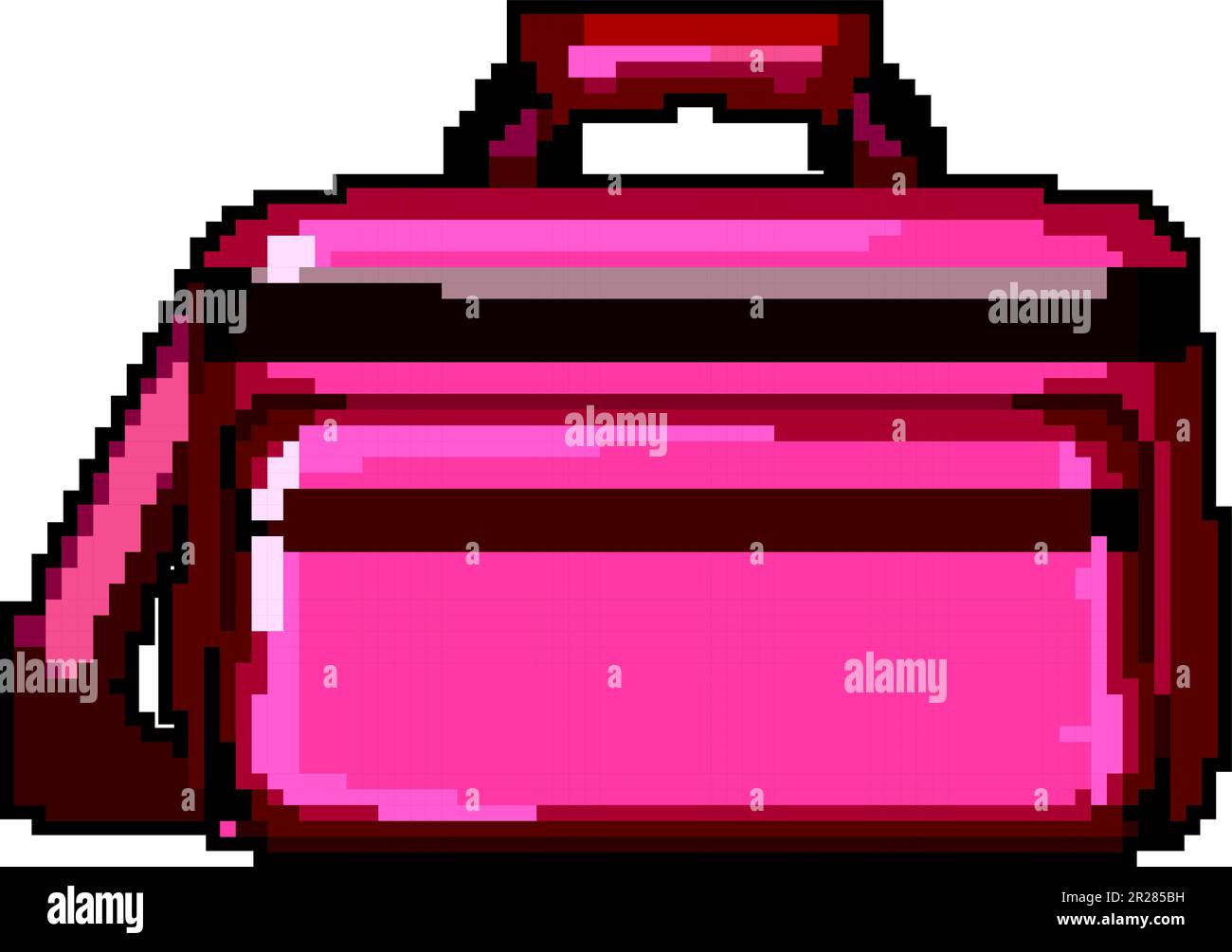 handle laptop bag game pixel art vector illustration Stock Vector Image ...
