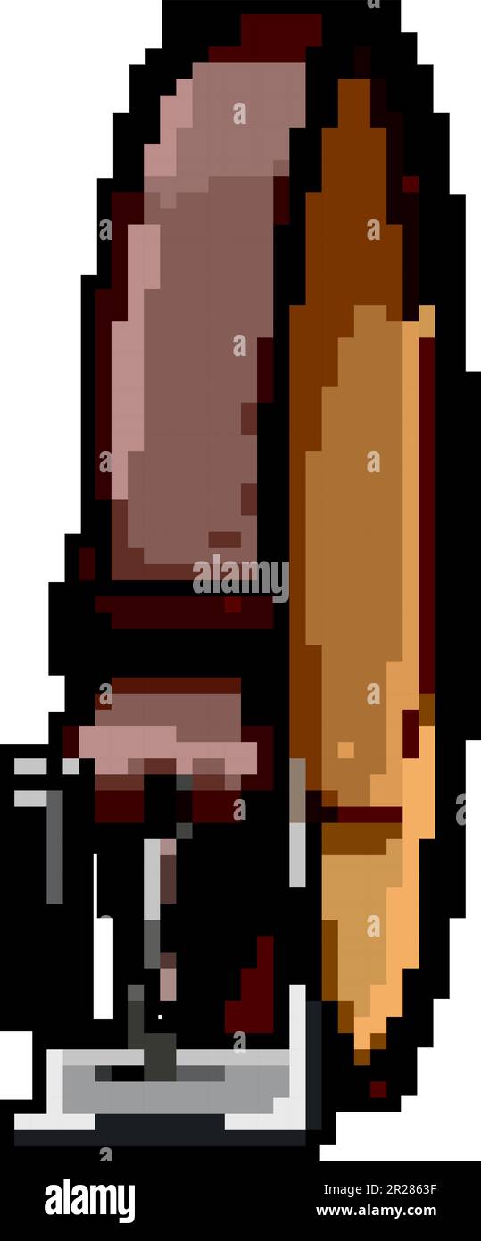 clothing leather belt game pixel art vector illustration Stock Vector ...