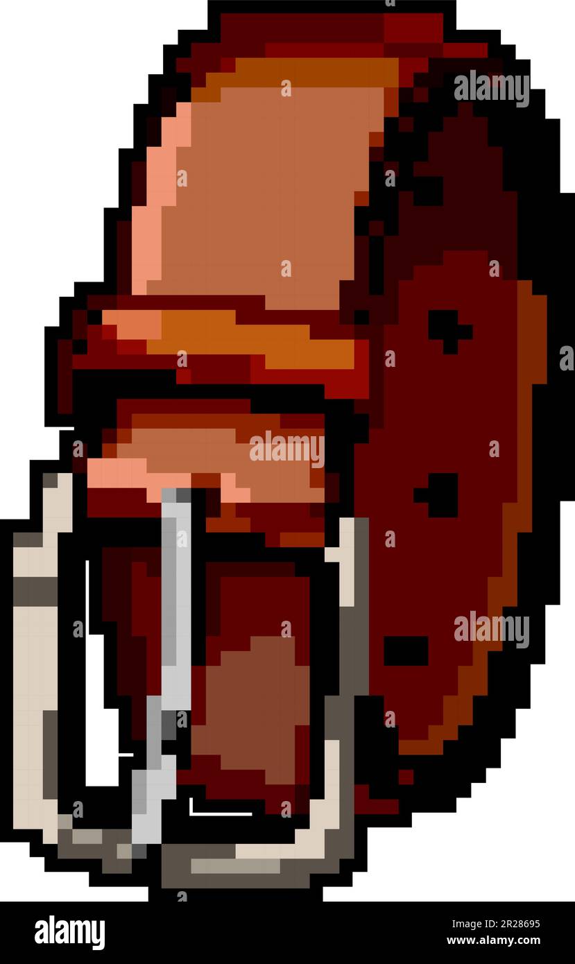 strap leather belt game pixel art vector illustration Stock Vector ...