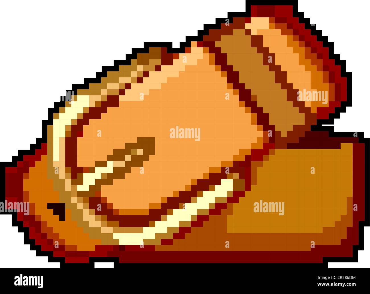 accessory leather belt game pixel art vector illustration Stock Vector ...