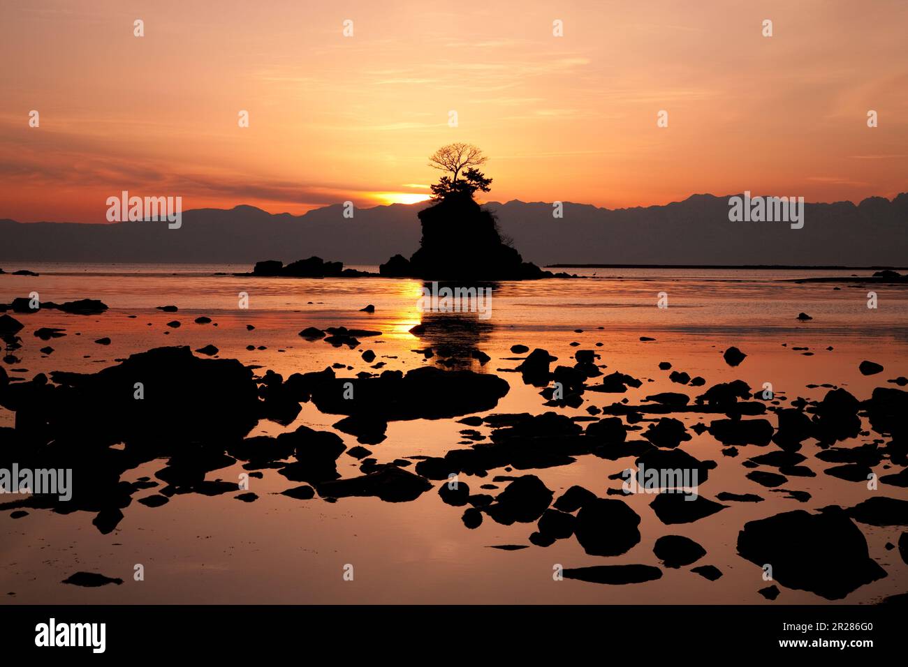 Sunrise and Amaharashi Coast Stock Photo - Alamy