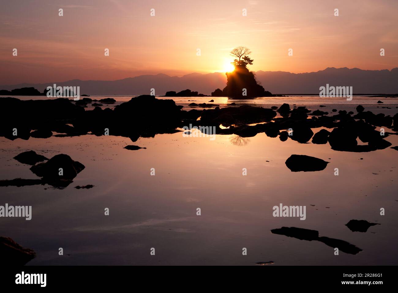 Sunrise and Amaharashi Coast Stock Photo - Alamy