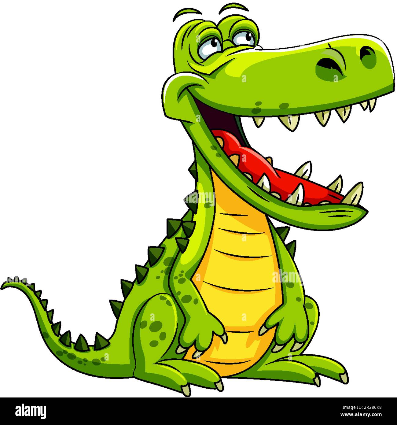 Cute crocodile cartoon character illustration Stock Vector Image & Art ...