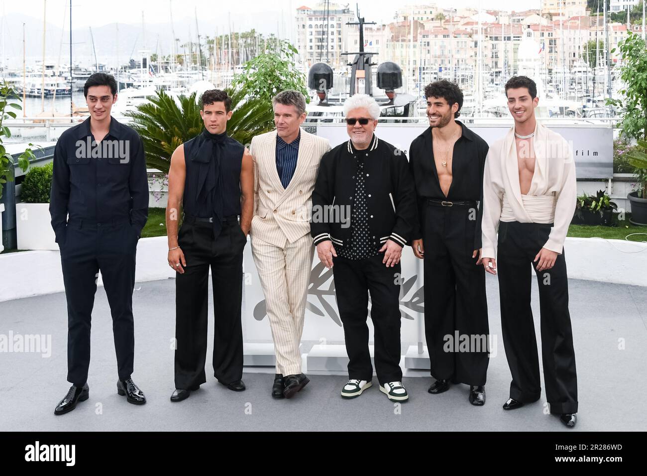 Italy. 17th May, 2023. George Steane, Jason Fernández, Ethan Hawke ...