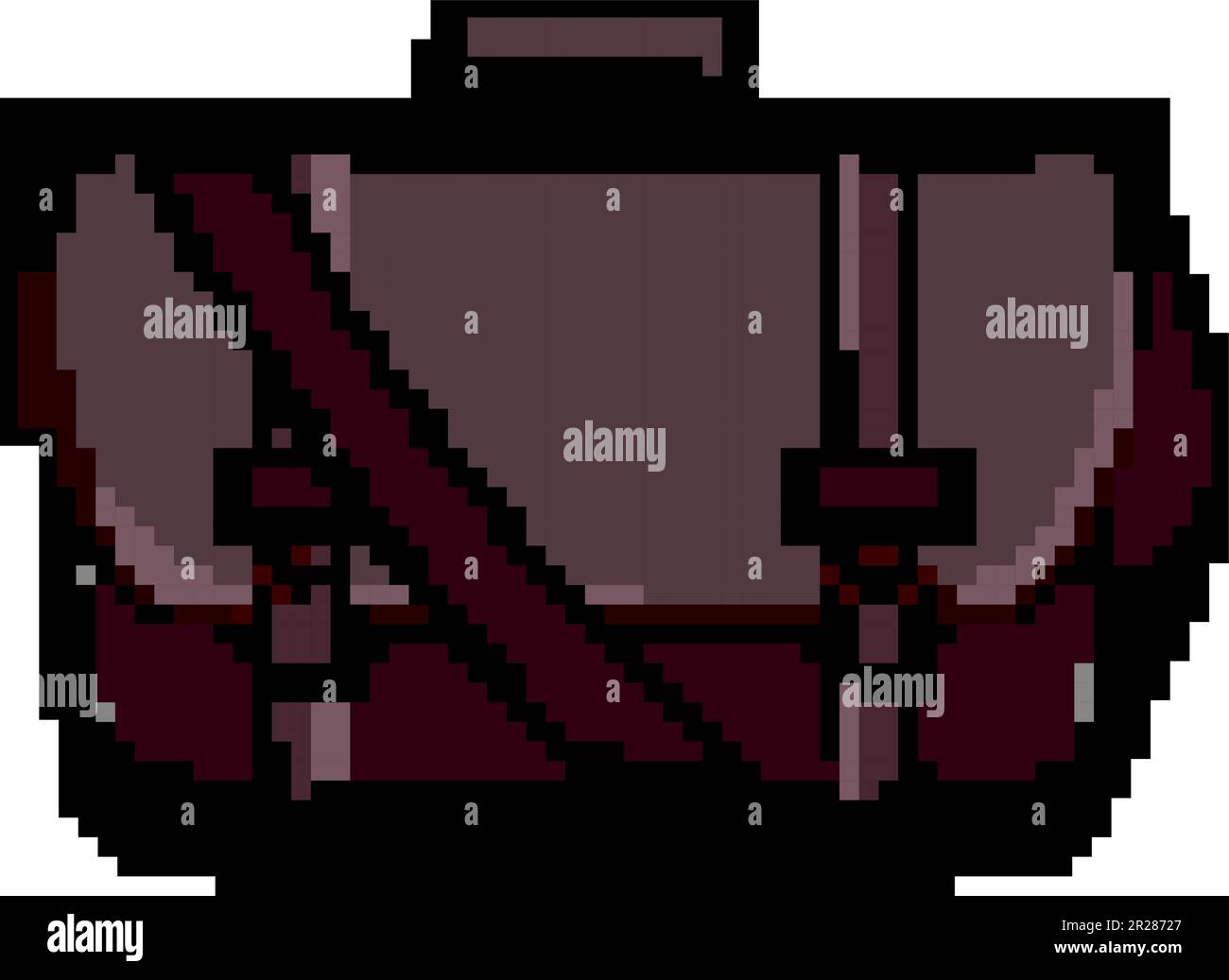 accessory business bag game pixel art vector illustration Stock Vector ...