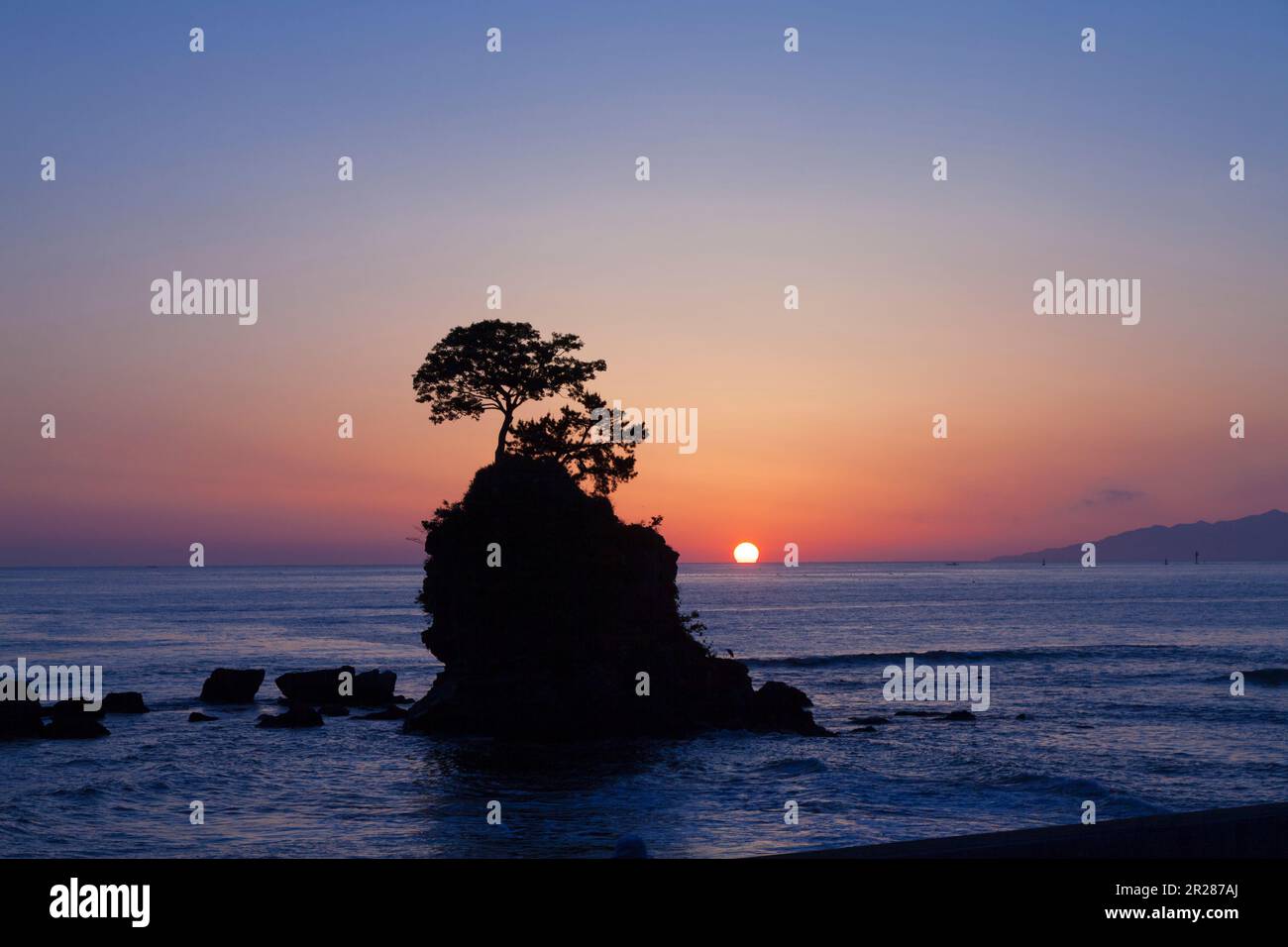 Sunrise of?Amaharashi Seashore Stock Photo - Alamy