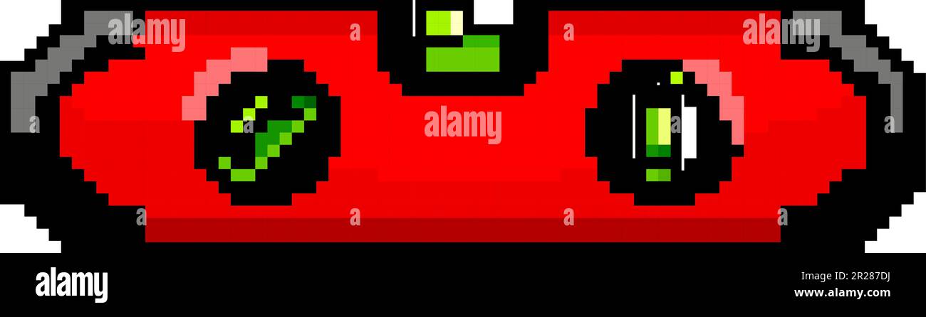 line level tool game pixel art vector illustration Stock Vector Image ...