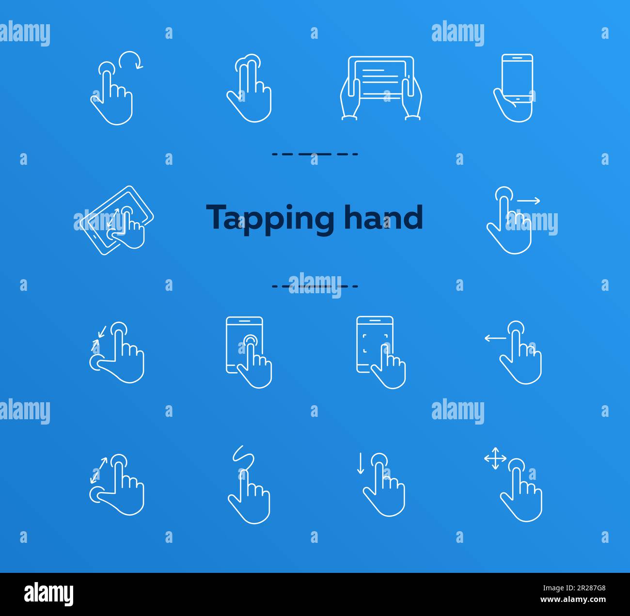 Tapping hand icons Stock Vector Image & Art - Alamy