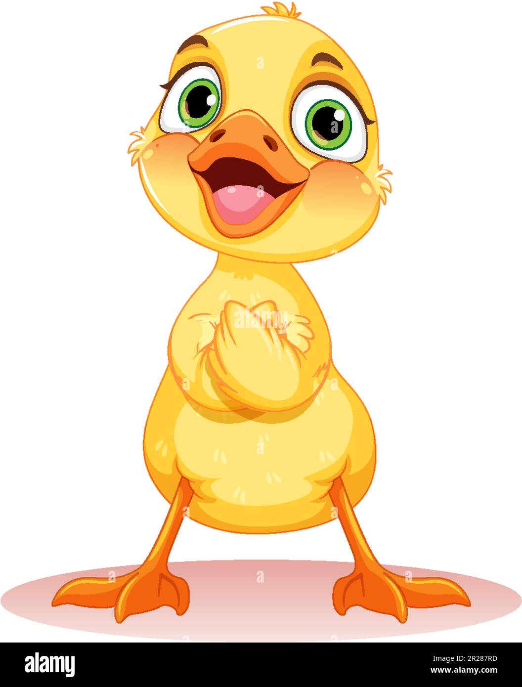 Adorable Little Duck Isolated illustration Stock Vector Image & Art - Alamy