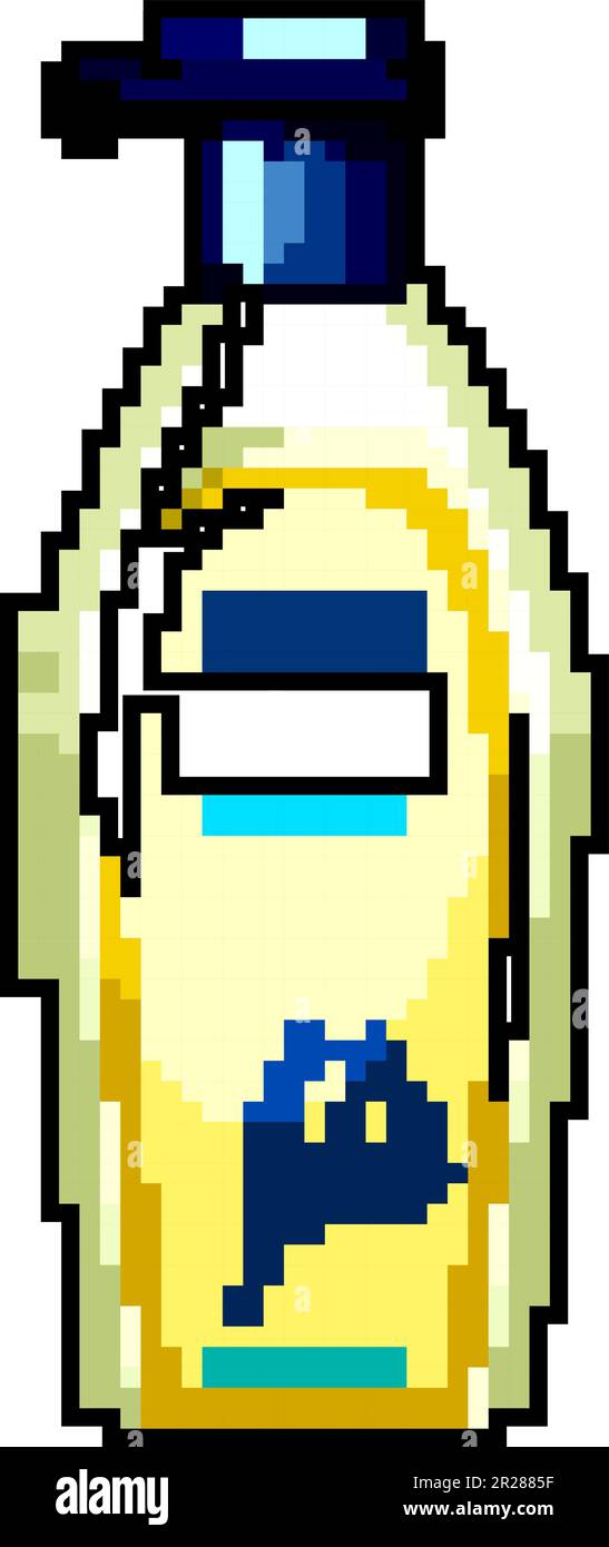 cosmetic lotion game pixel art vector illustration Stock Vector Image ...