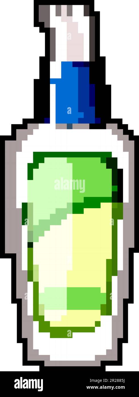 treatment lotion game pixel art vector illustration Stock Vector Image ...