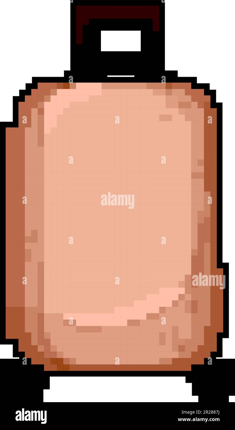 vacation luggage bag game pixel art vector illustration Stock Vector ...