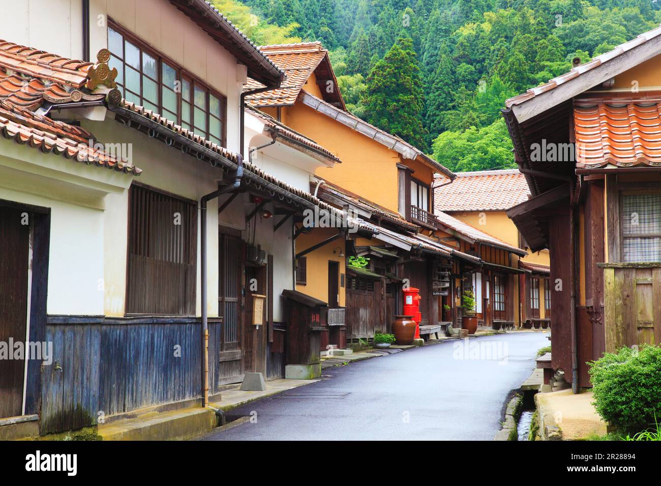 Iwami silver mine Town of Omori district Stock Photo - Alamy