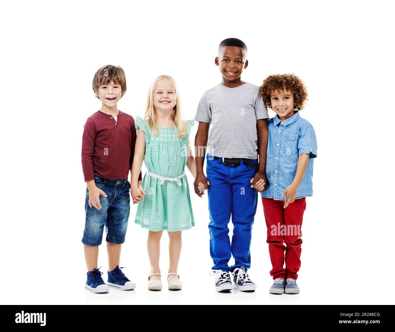 Were all unique in our own special ways. Studio shot of a group of ...
