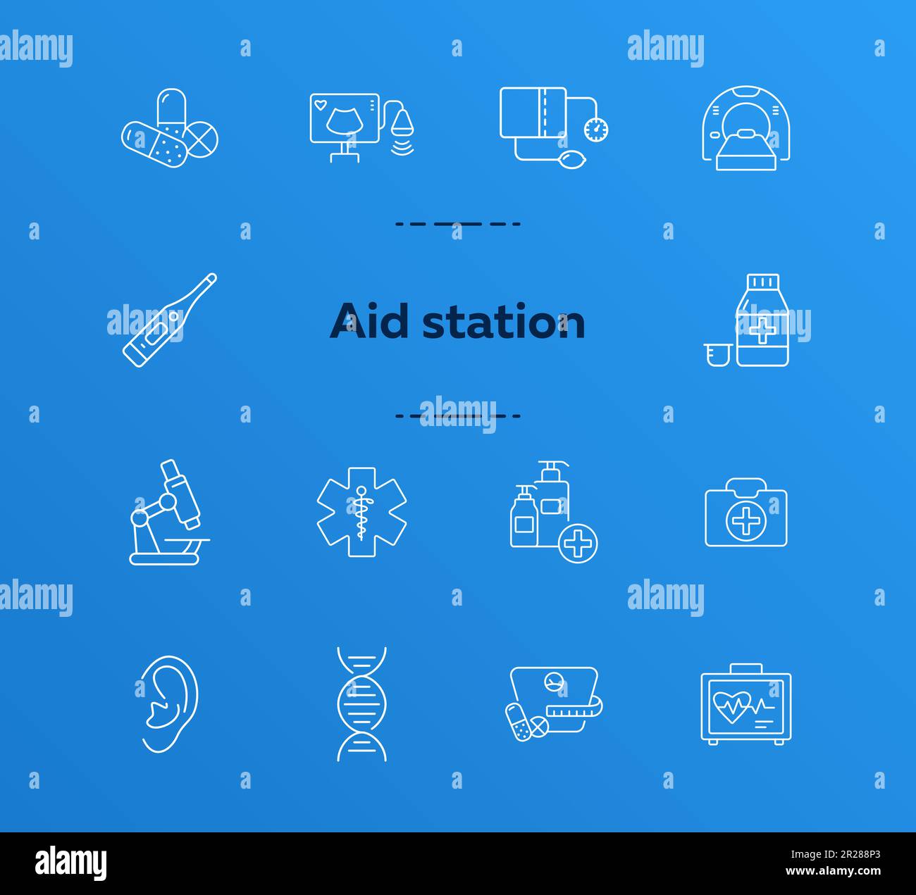Healthcare station Stock Vector Images - Alamy