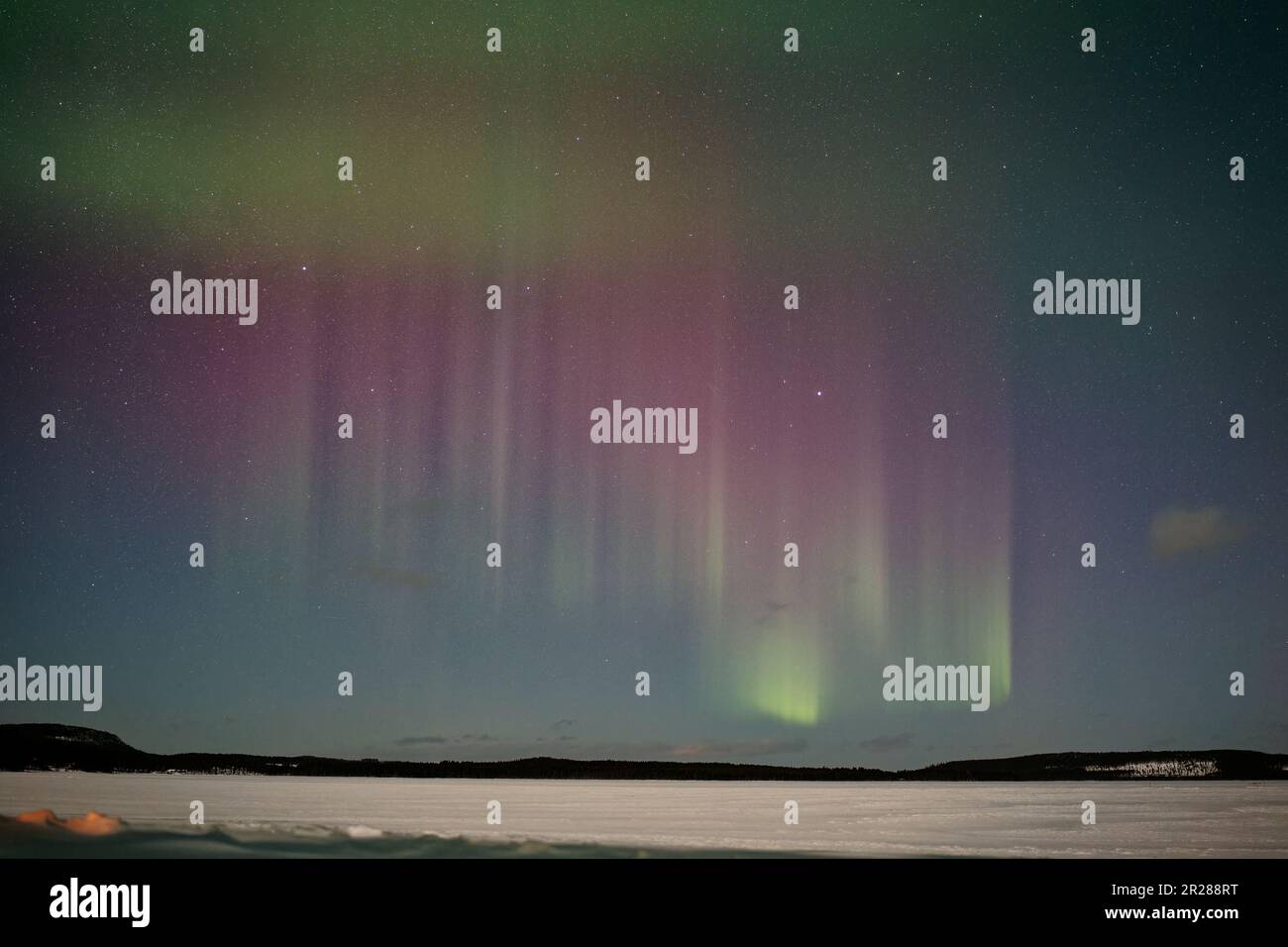 Aurora Borealis (polar light) in Rovaniemi in Finland Stock Photo - Alamy