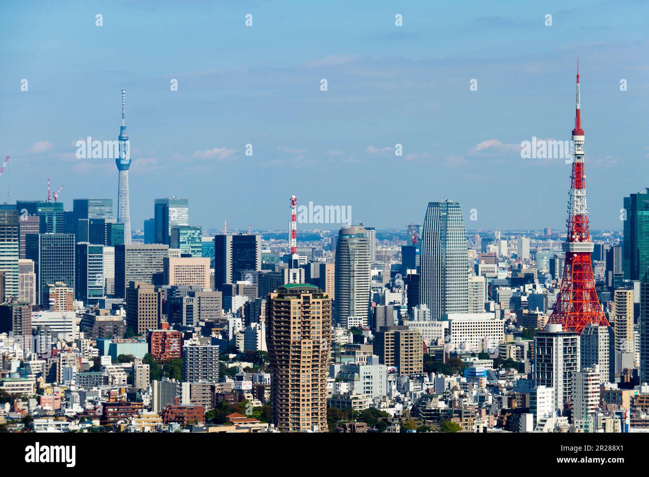 Tokyo sky tree and Tokyo Tower Stock Photo - Alamy