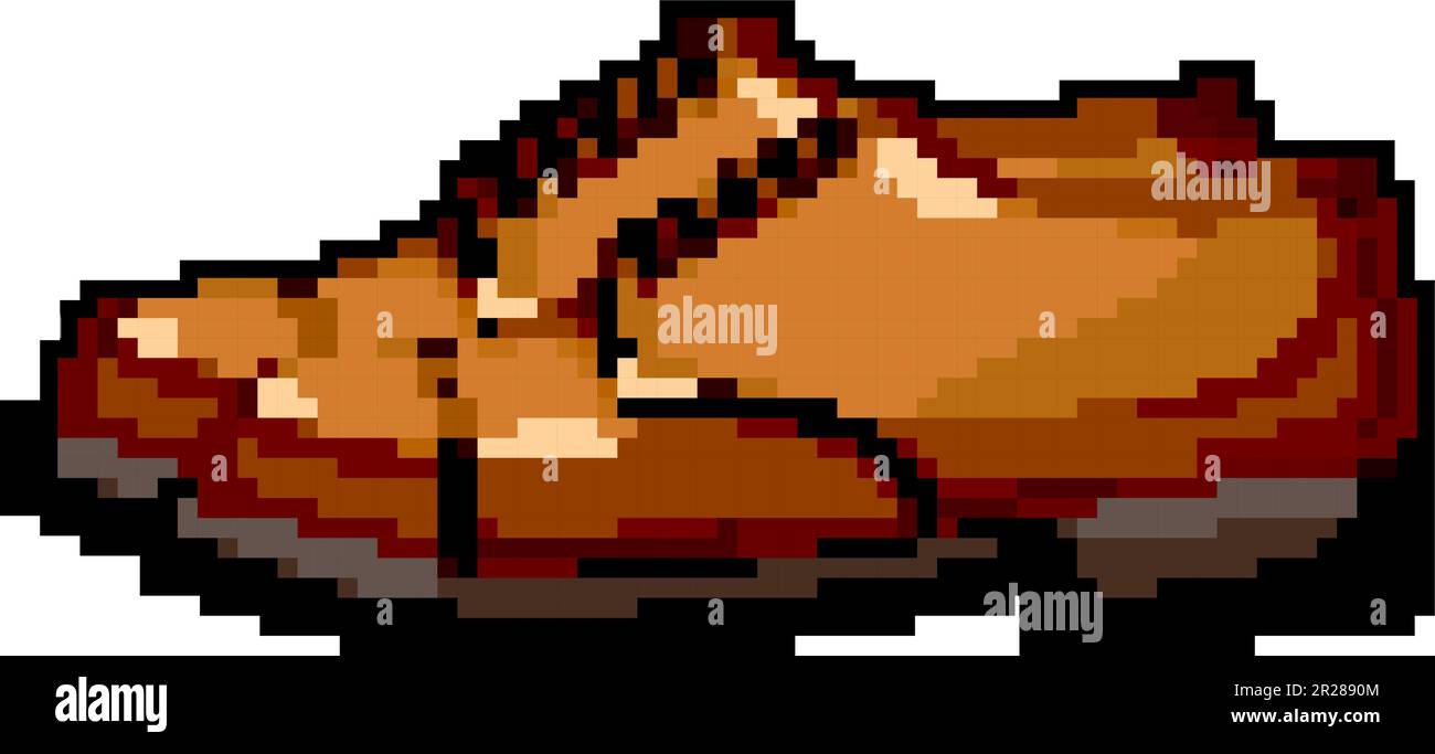 leather man shoes game pixel art vector illustration Stock Vector Image ...
