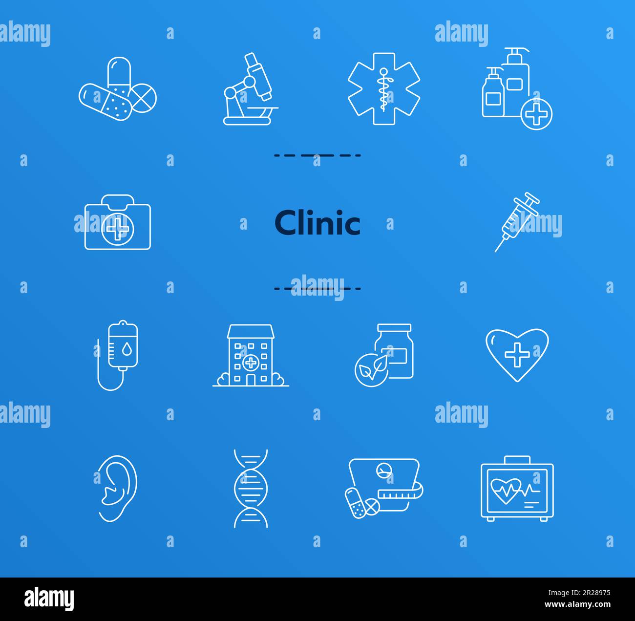 Clinical hospital icons Stock Vector Image & Art - Alamy
