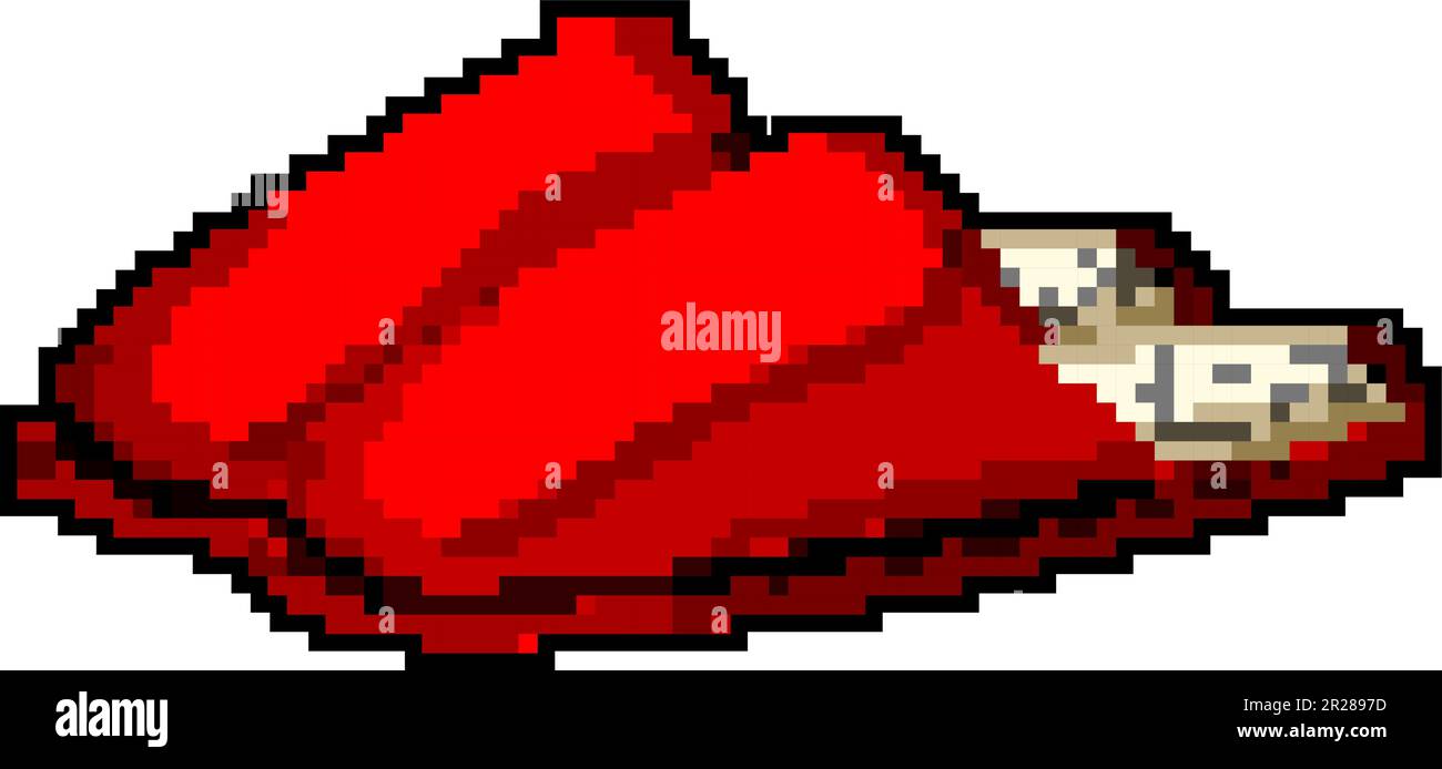 comfortable man slippers game pixel art vector illustration Stock ...