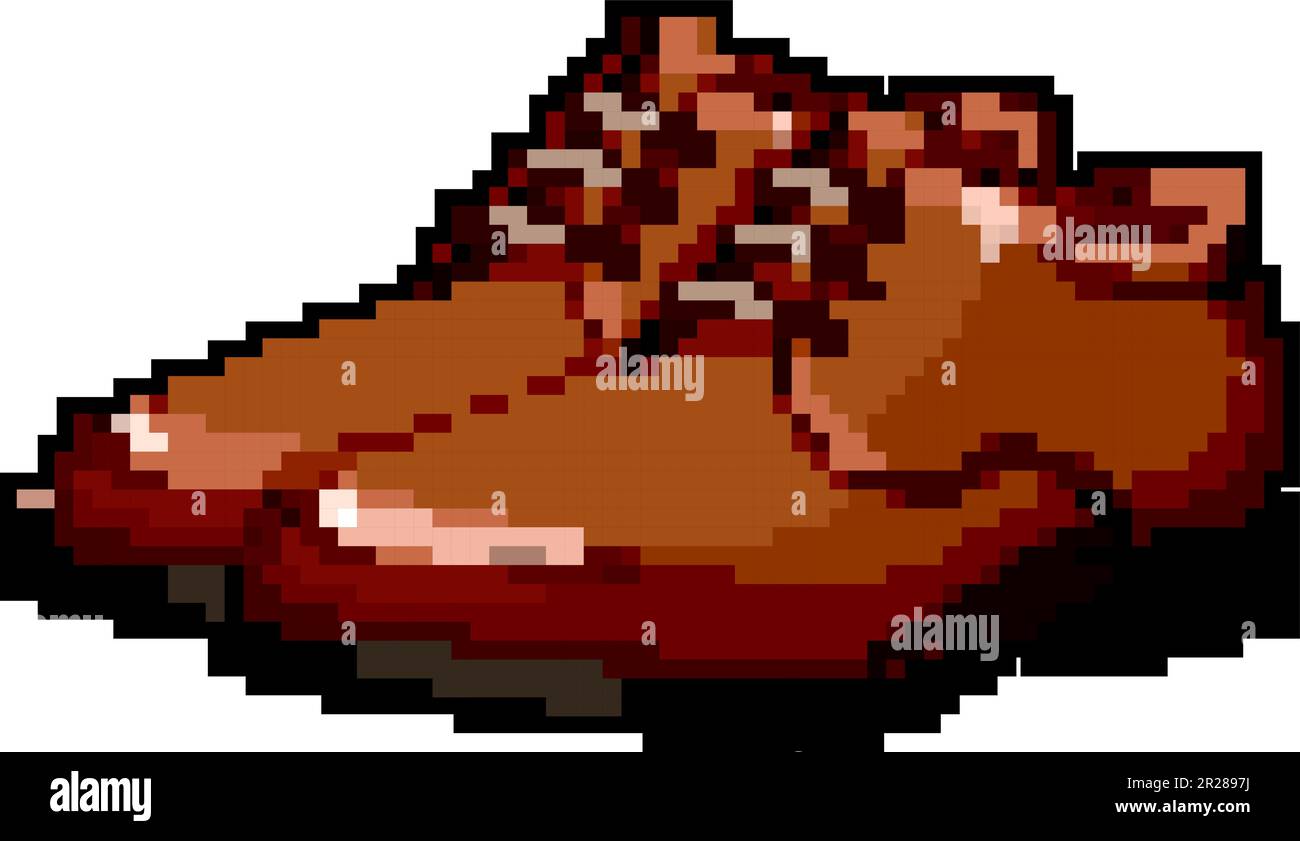 business man shoes game pixel art vector illustration Stock Vector ...