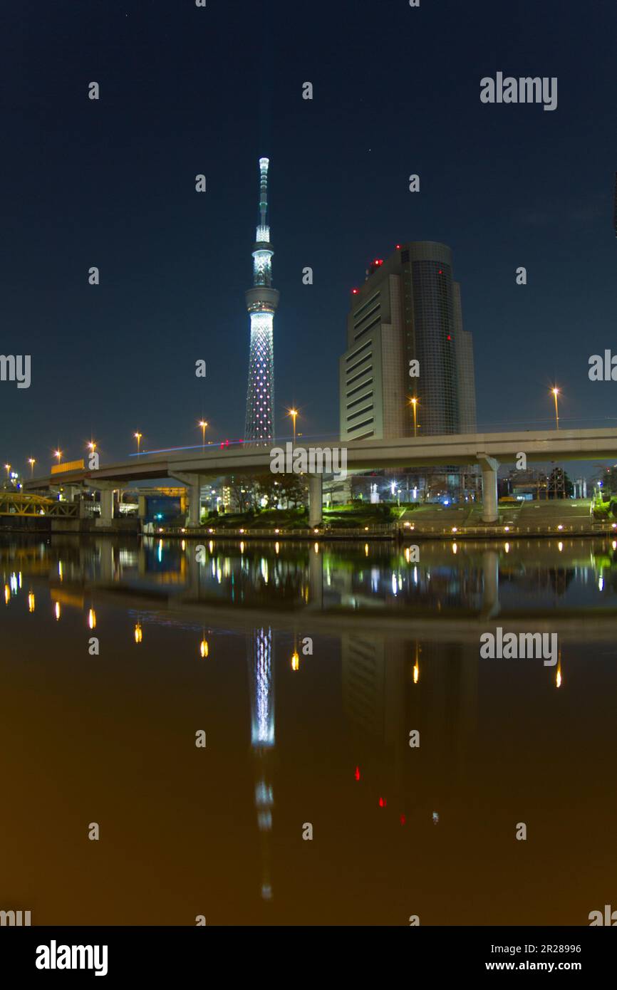 Tokyo SkyTree illuminated Stock Photo - Alamy