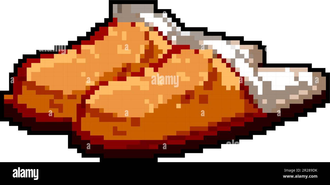 Shoes Man Slippers Game Pixel Art Vector Illustration Stock Vector